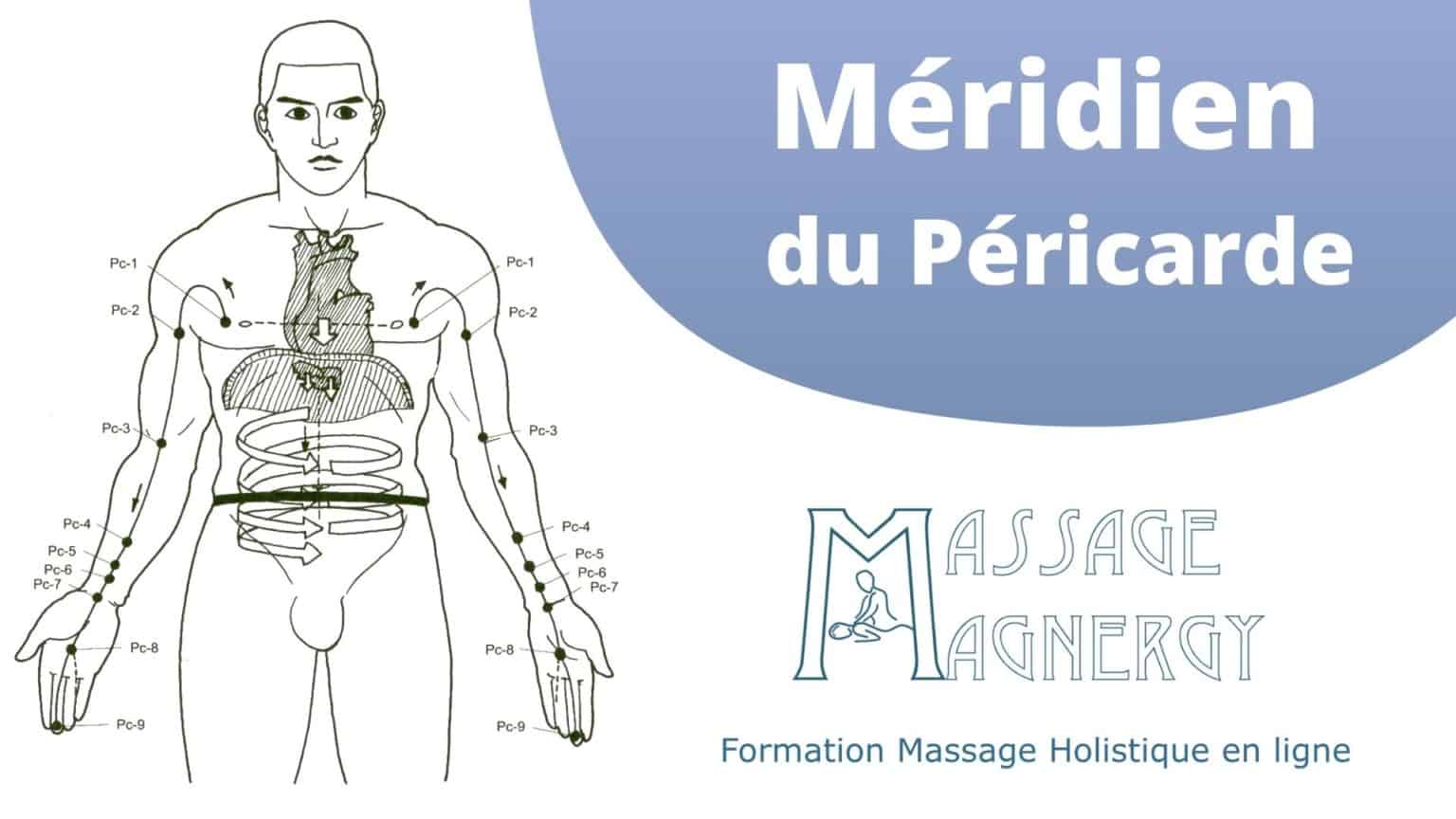 Méridien du péricarde : points et cartographie - Massage Magnergy